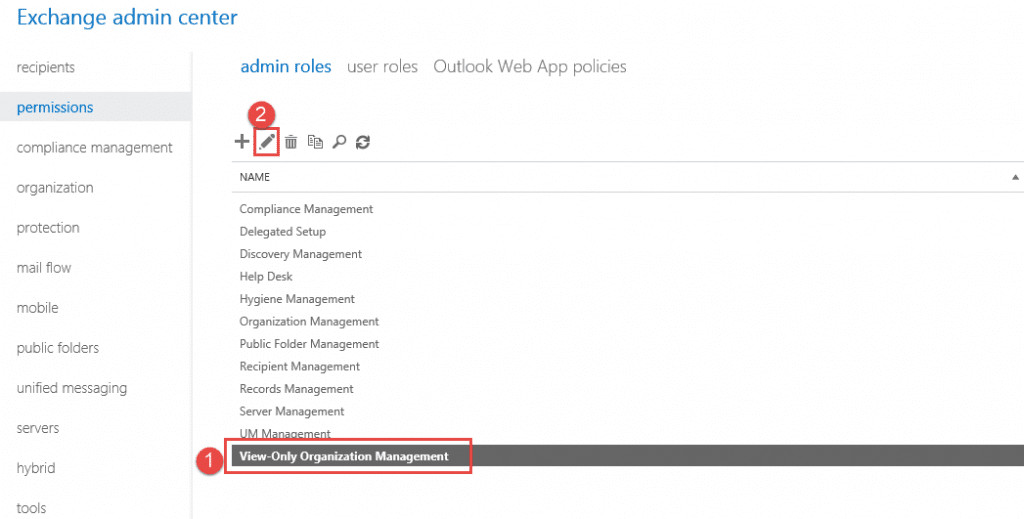 Grant user access to Admin Roles in Exchange 2013 - COLLABORATION PRO
