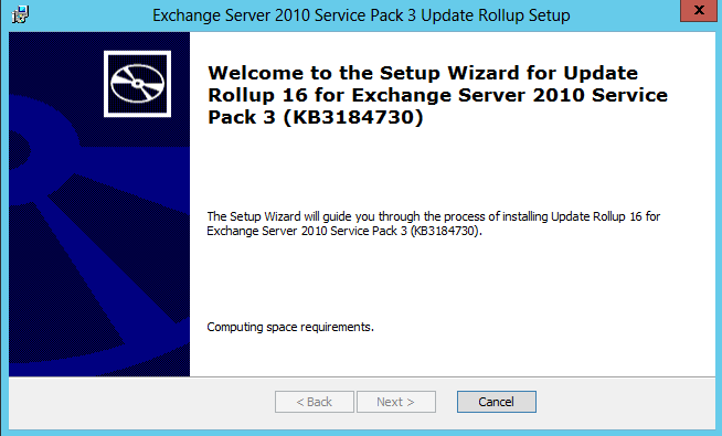 Exchange 2010 - Installing a new Rollup - COLLABORATION PRO Exchange 2010 - Installing a new Rollup - COLLABORATION PRO